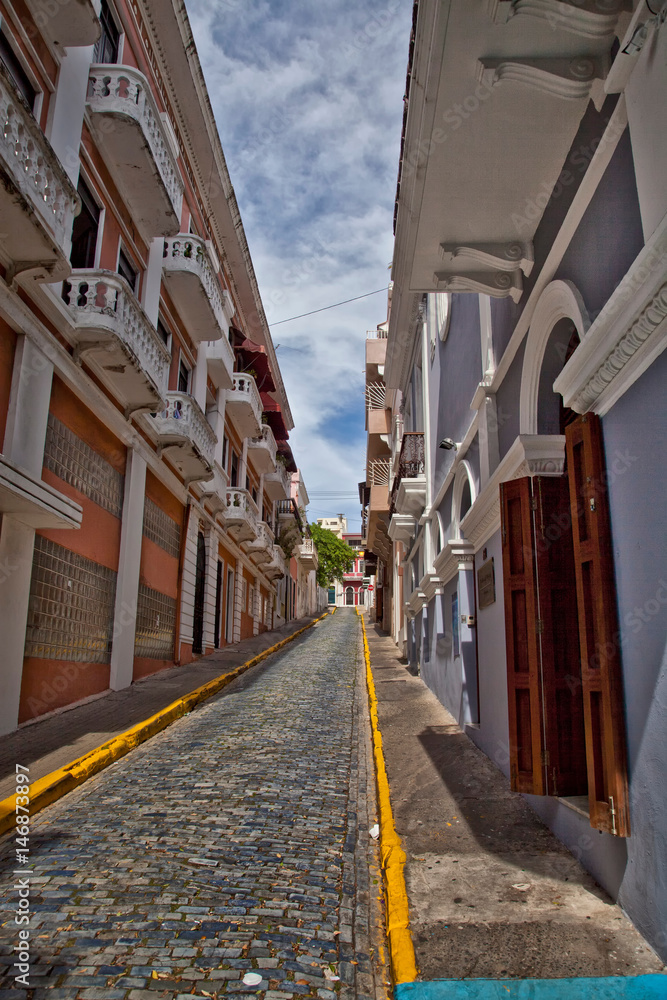Old San Juan Street Scene, Puerto Rico Stock Photo | Adobe Stock