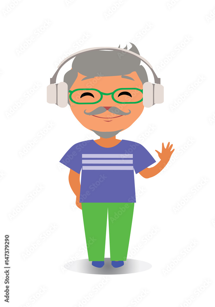 Vector de Stock Happy, Smiling and Laughing Avatar of Cartoon Character ...