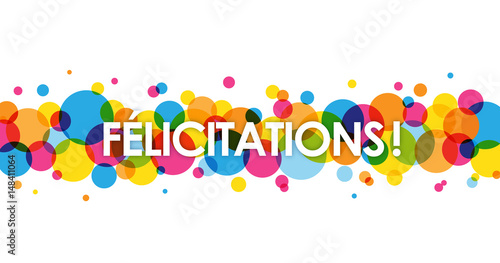 Carte FELICITATIONS ! Stock Vector | Adobe Stock