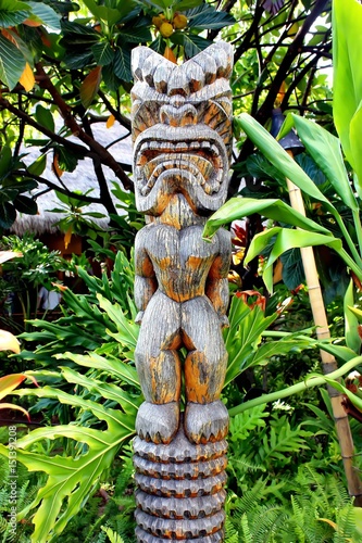 Hawaiian Tiki Statue, Maui, Hawaii - Buy this stock photo and explore ...