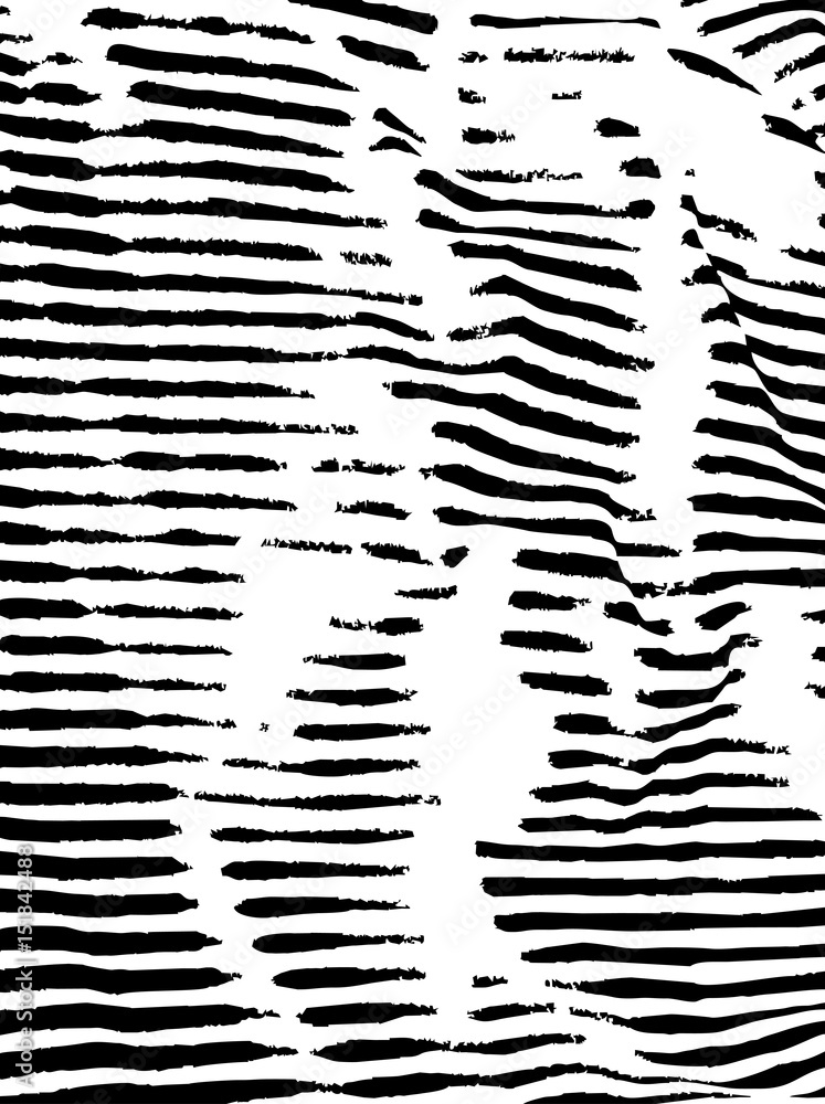 Grunge texture with halftone effect with wavy lines, stripes, ribbons ...