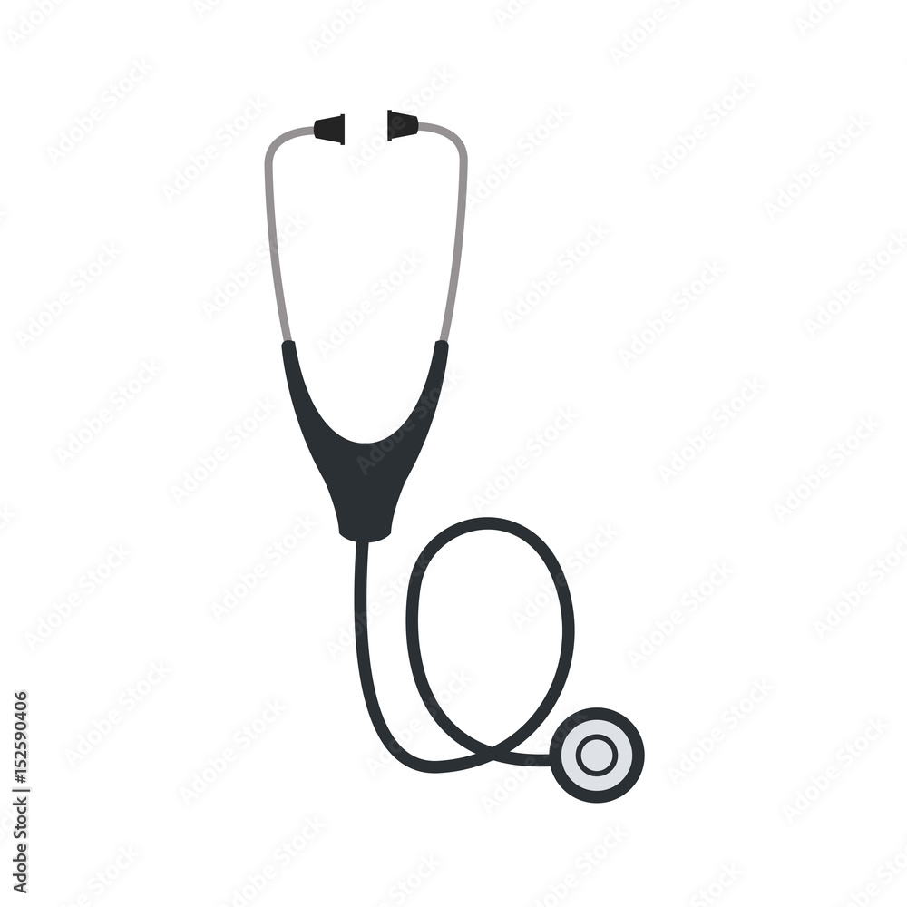 computer stethoscope assistance detection system vector illustration ...