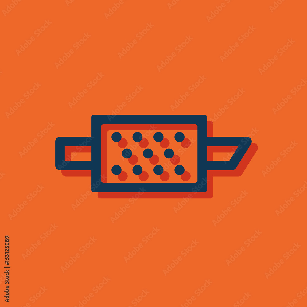 Particulate engine filter warning vector hmi dashboard flat icon Stock ...