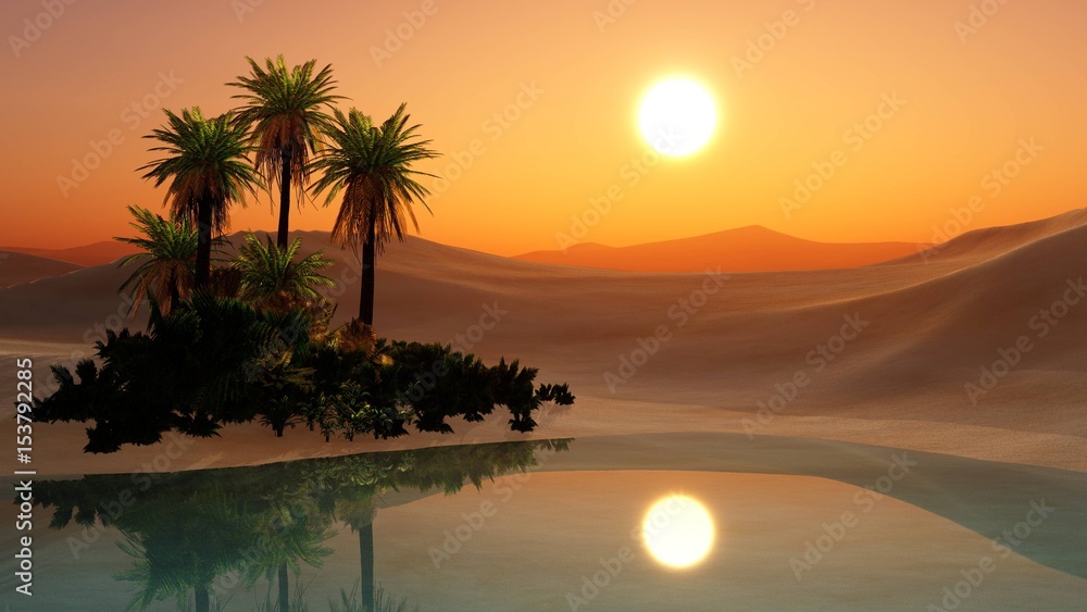 3d Sunset