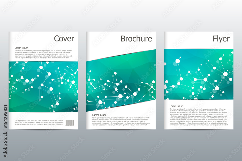Brochure template layout, flyer, cover, annual report, magazine in A4 ...
