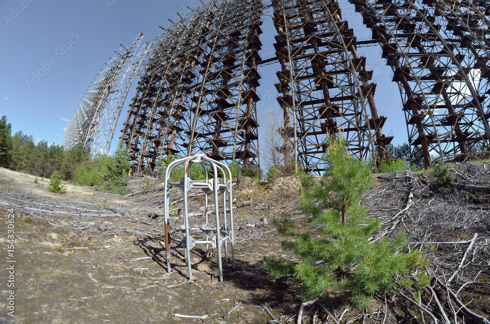 Foto stock di Chernobyl-2.Duga radar. Russian woodpecker. Legacy of ex ...