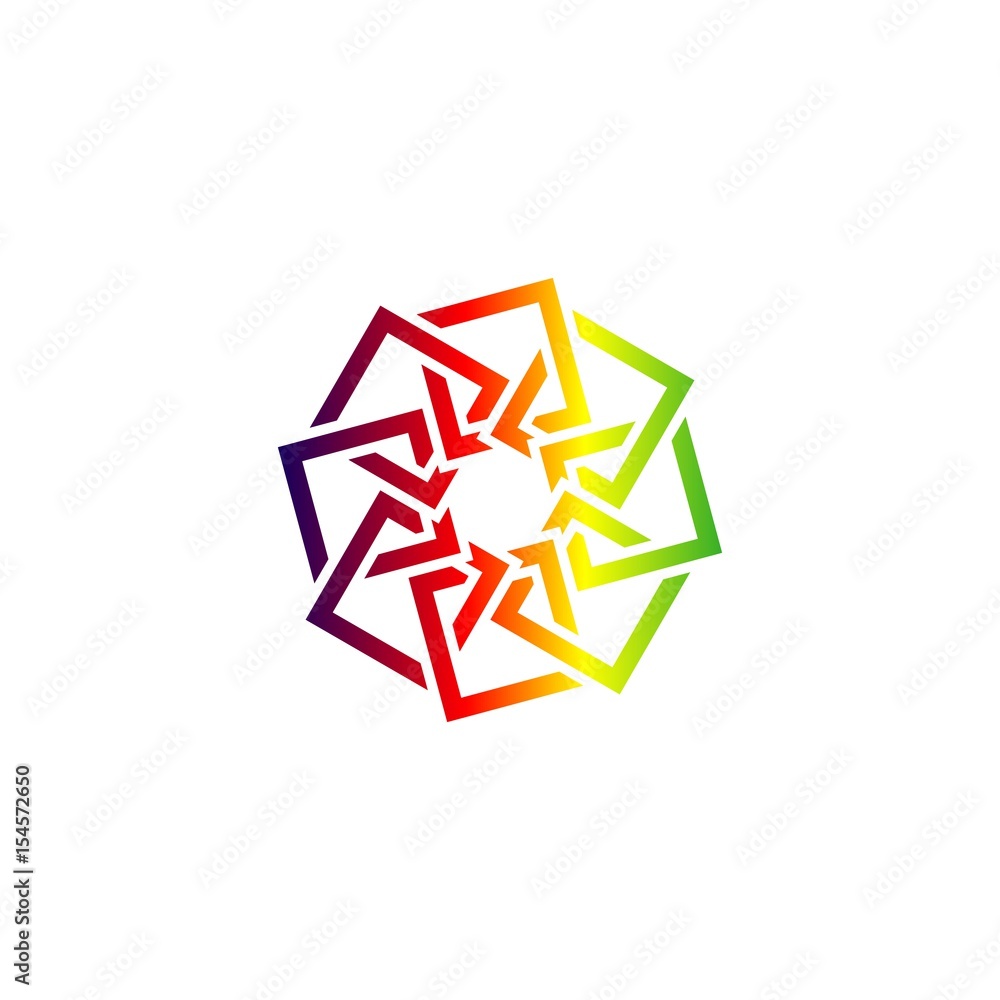 abstract colorful arabic ornament vector element Stock Vector | Adobe Stock