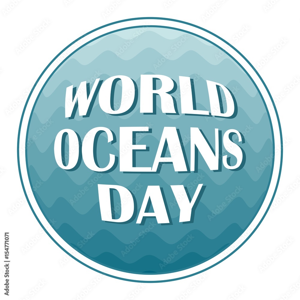 world oceans day logo Stock Vector | Adobe Stock