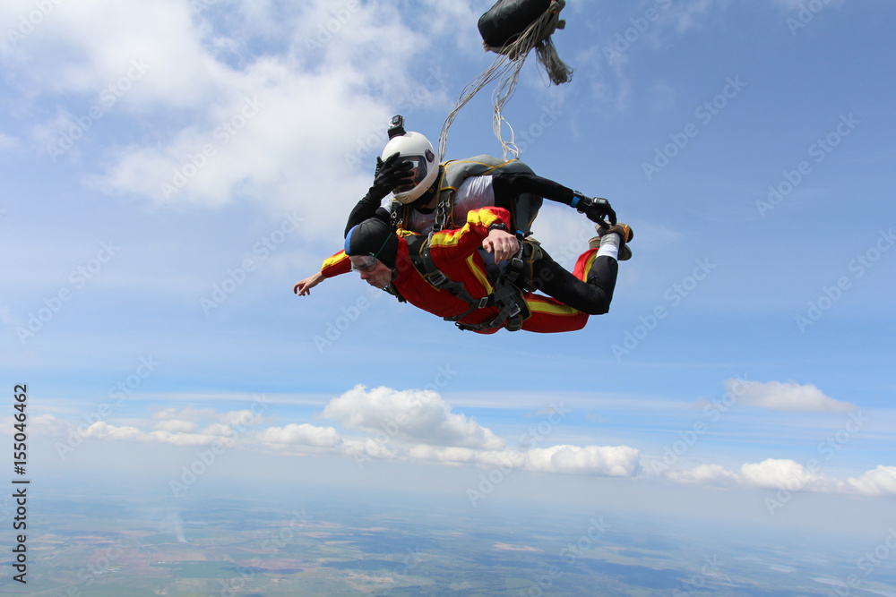Tandem jump Stock Photo | Adobe Stock