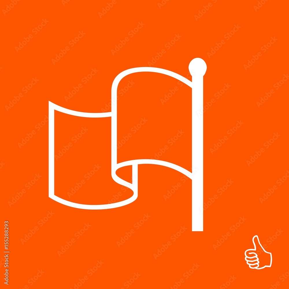 Stock-Vektorgrafik „flag icon stock vector illustration“ | Adobe Stock