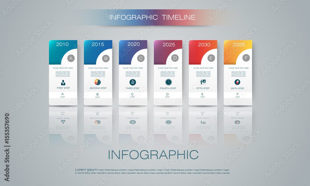 Image vectorielle Stock Vector infographics timeline design template ...