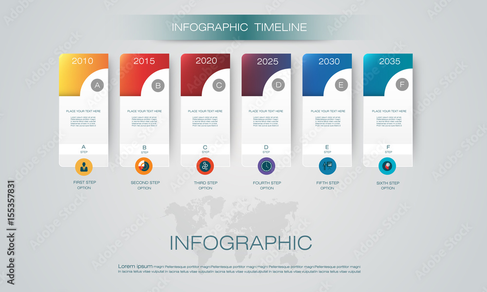 Image vectorielle Stock Vector infographics timeline design template ...