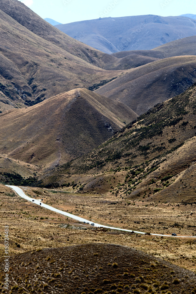 Lindis Pass New Zealand Stock Photo | Adobe Stock