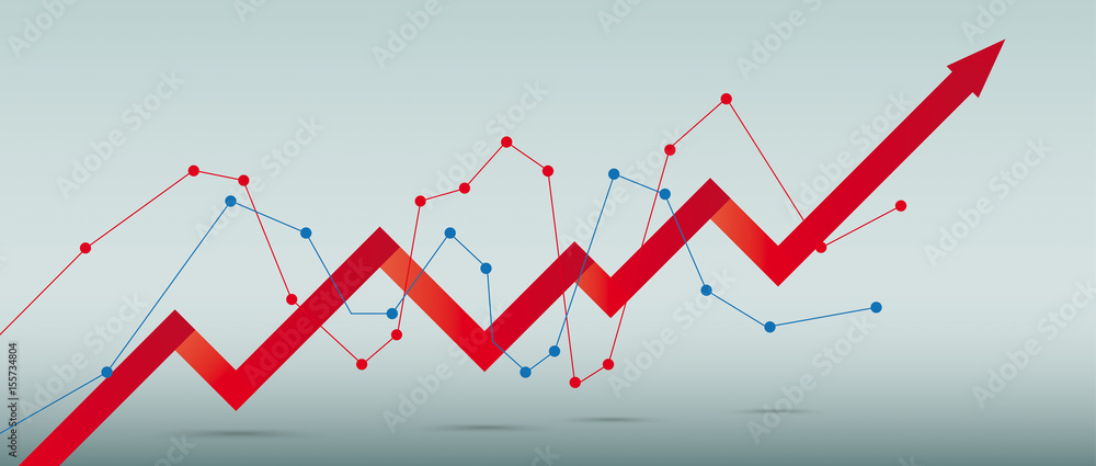 Growth Chart Stock Vector | Adobe Stock