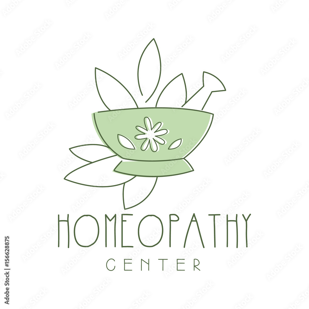 Vector de Stock Homeopathic center logo symbol | Adobe Stock