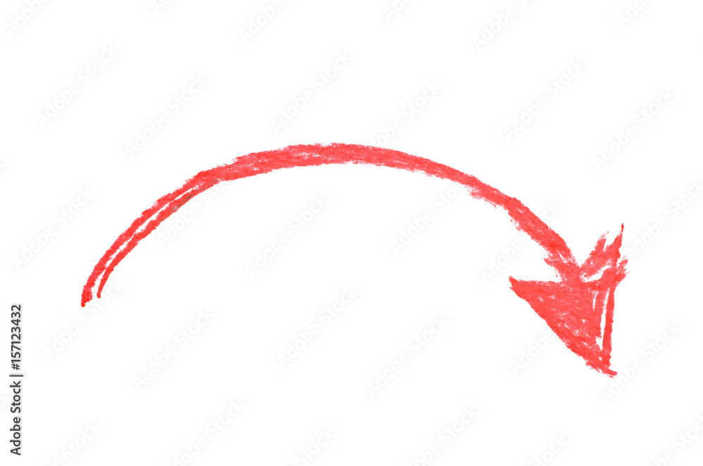 Hand drawn arrow symbol isolated Stock Illustration | Adobe Stock