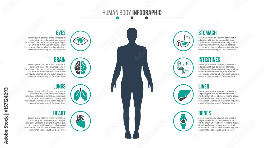 Vector medical and healthcare infographic. Stock Vector | Adobe Stock