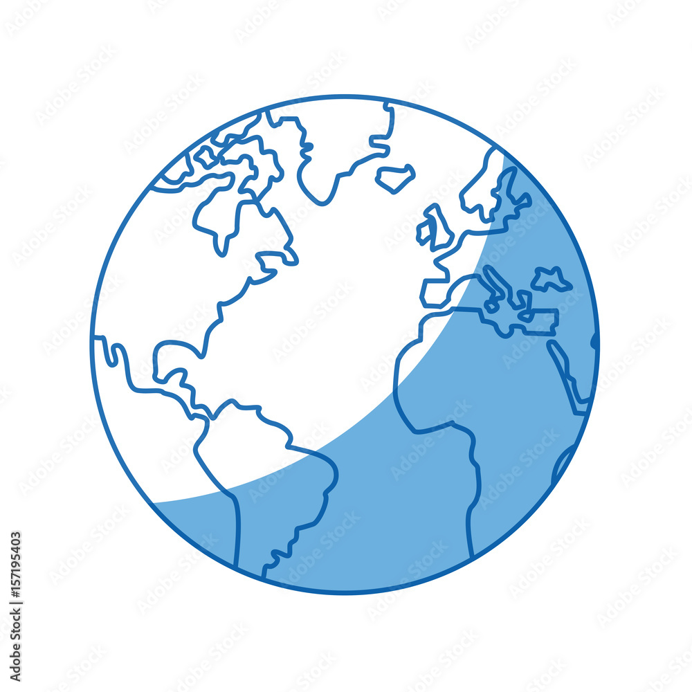 global earth map world geography image vector illustration Stock Vector ...