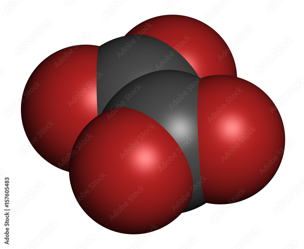 Oxalate anion, chemical structure. Oxalate salts can form kidney stones ...