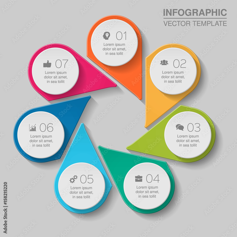 Vector infographic template for diagram, graph, presentation, chart ...