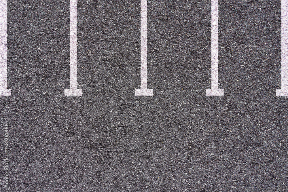 parking lot - white lines on asphalt background texture Stock Photo ...