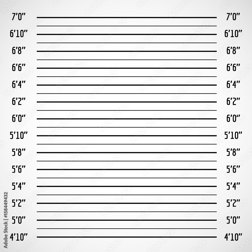 Blank criminal police lineup or mug shot vector background Stock Vector ...