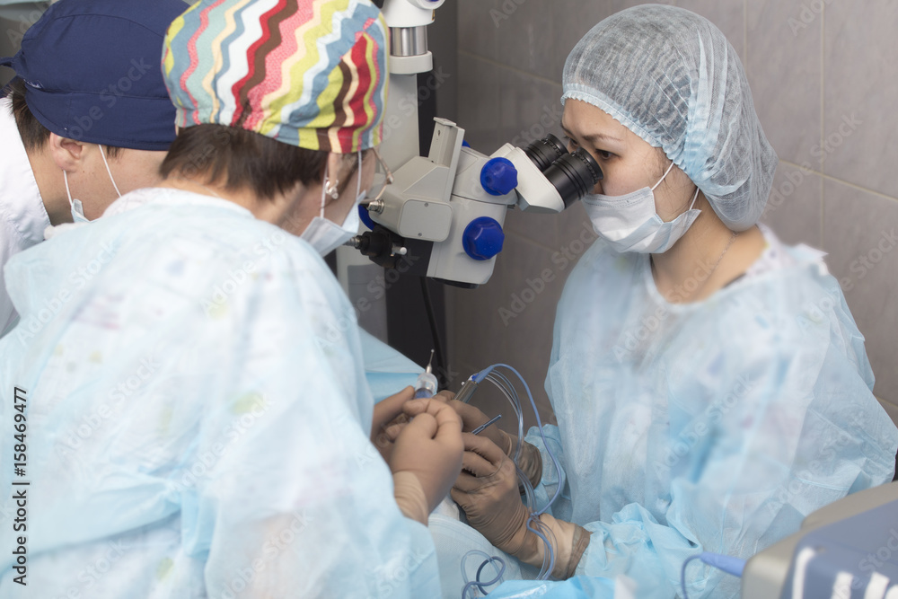 Phacoemulsification, destruction of the opaque lens of the eye by ...