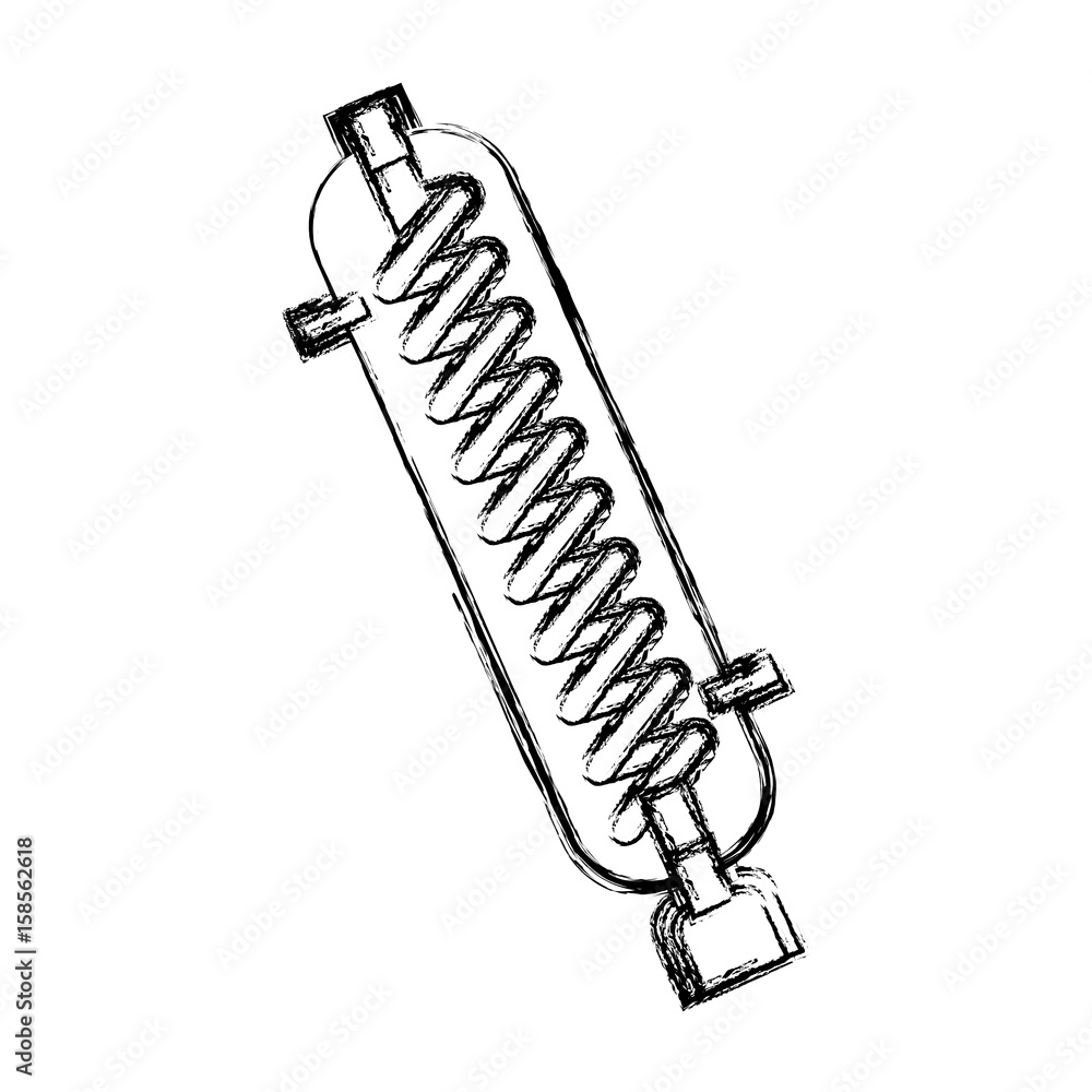 condenser chemistry laboratory icon vector illustration graphic design ...