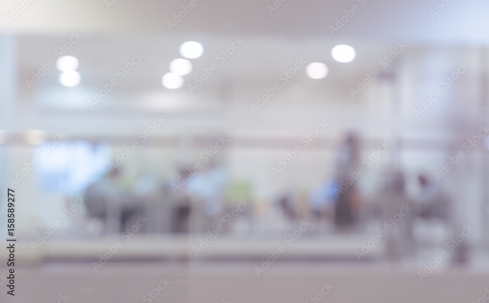 Blurred library room interior background Stock Photo | Adobe Stock