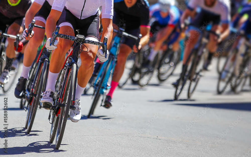 Cyclist Racing Stock Photo | Adobe Stock