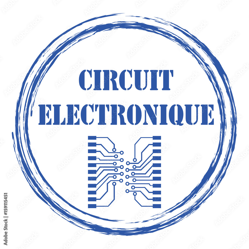 Logo circuit électronique. Stock Vector | Adobe Stock