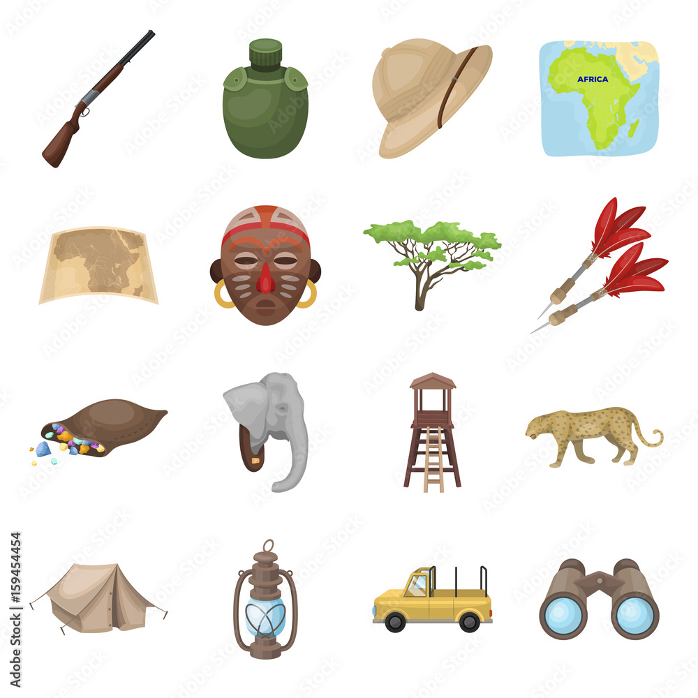 Rifle, mask, map of the territory, diamonds and other equipment ...