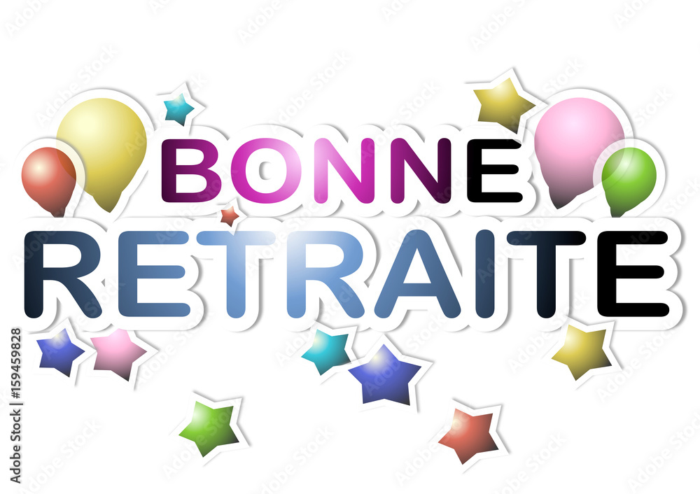 bonne retraite Stock Illustration | Adobe Stock