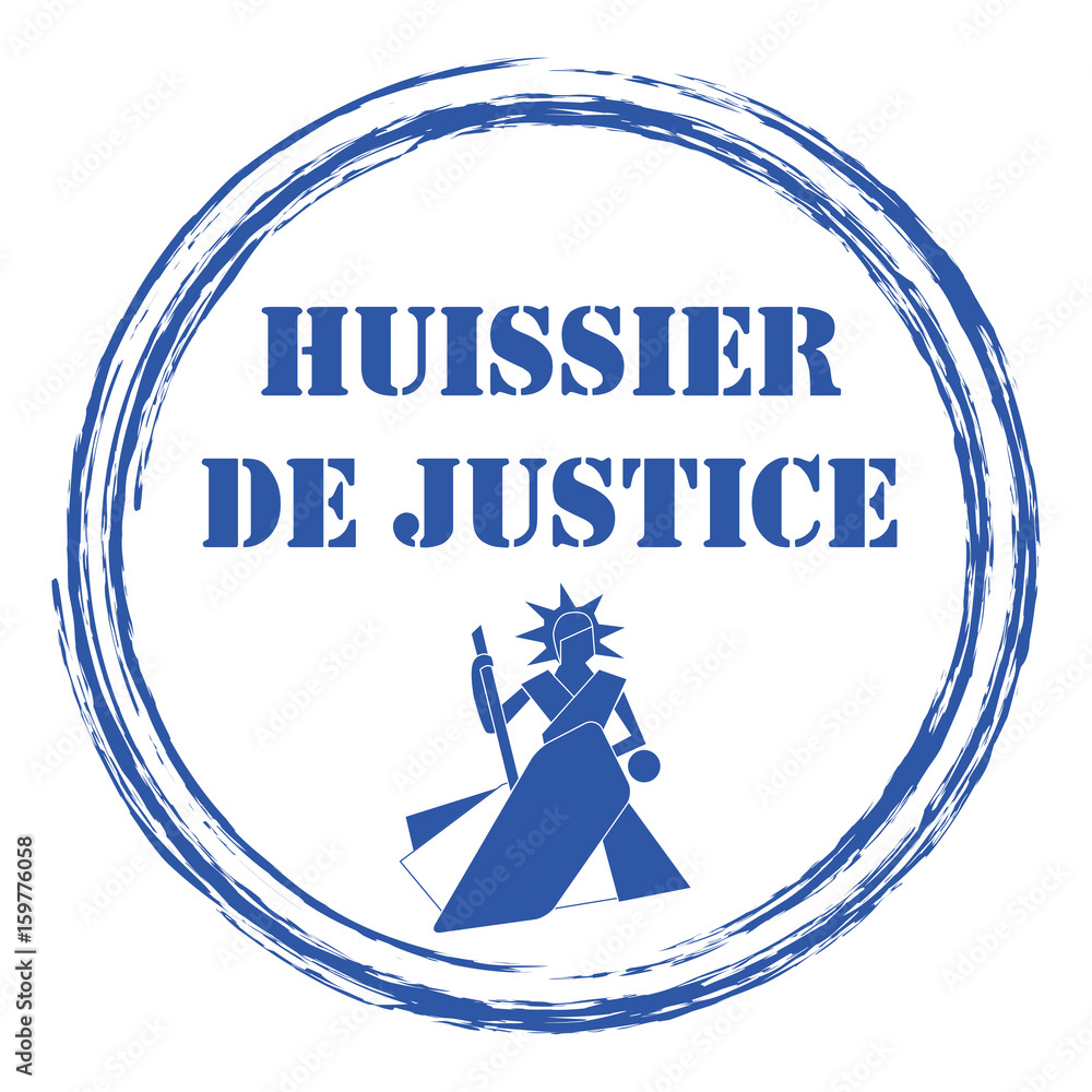Logo huissier de justice. Stock Vector | Adobe Stock