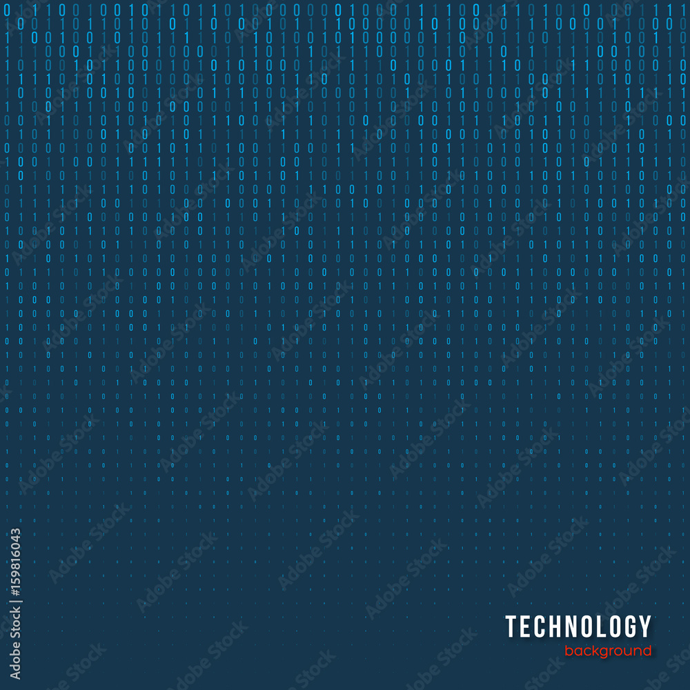 Abstract matrix digital background. Stock Vector | Adobe Stock