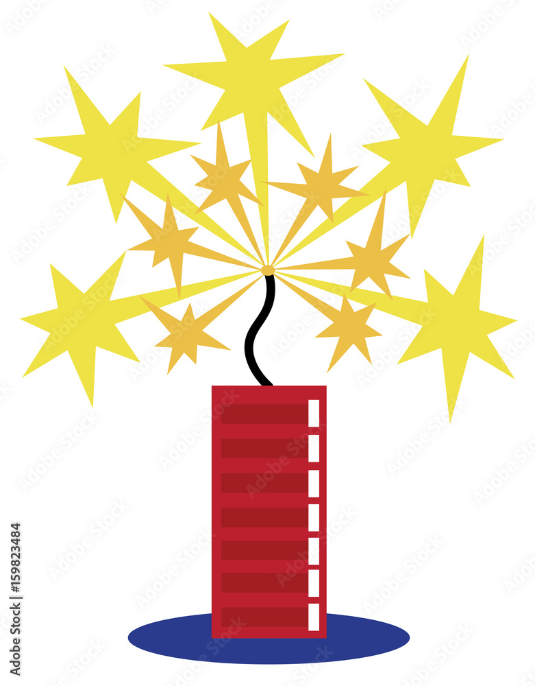 Firecracker Stock Vector | Adobe Stock