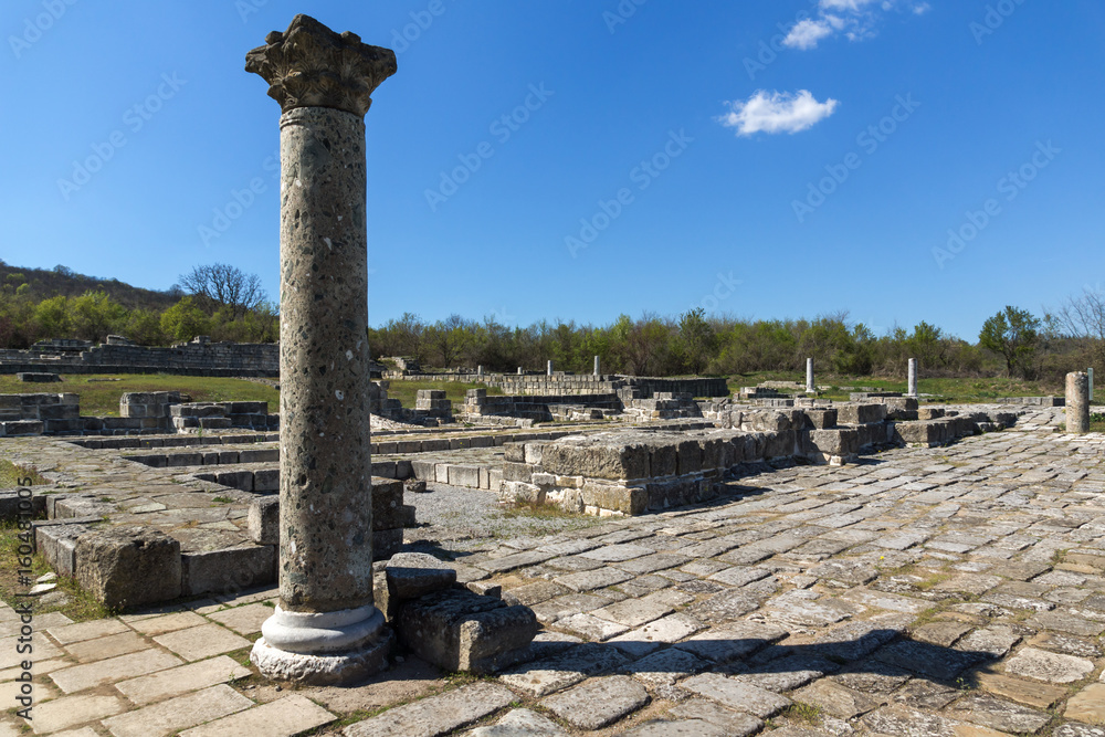 Ruins of The capital city of the First Bulgarian Empire medieval ...