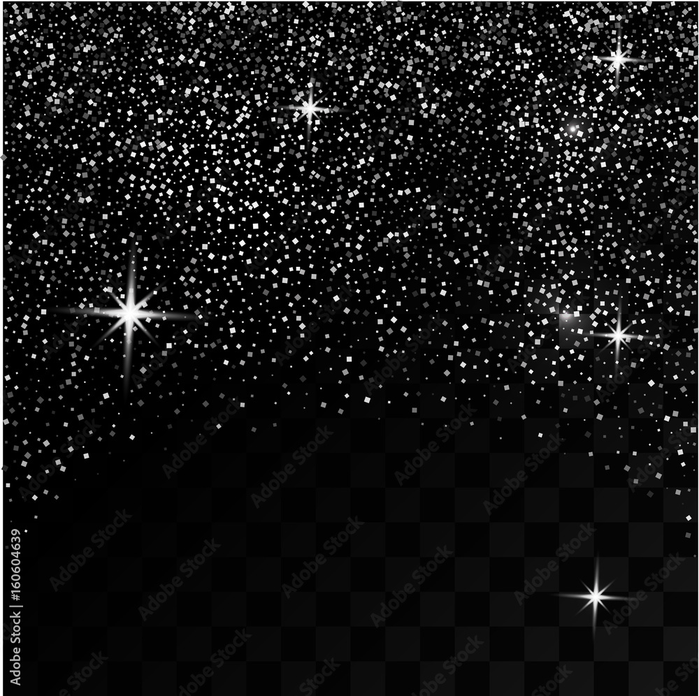 Silver Glitter background. Collection Stardust. Sparks abstract ...