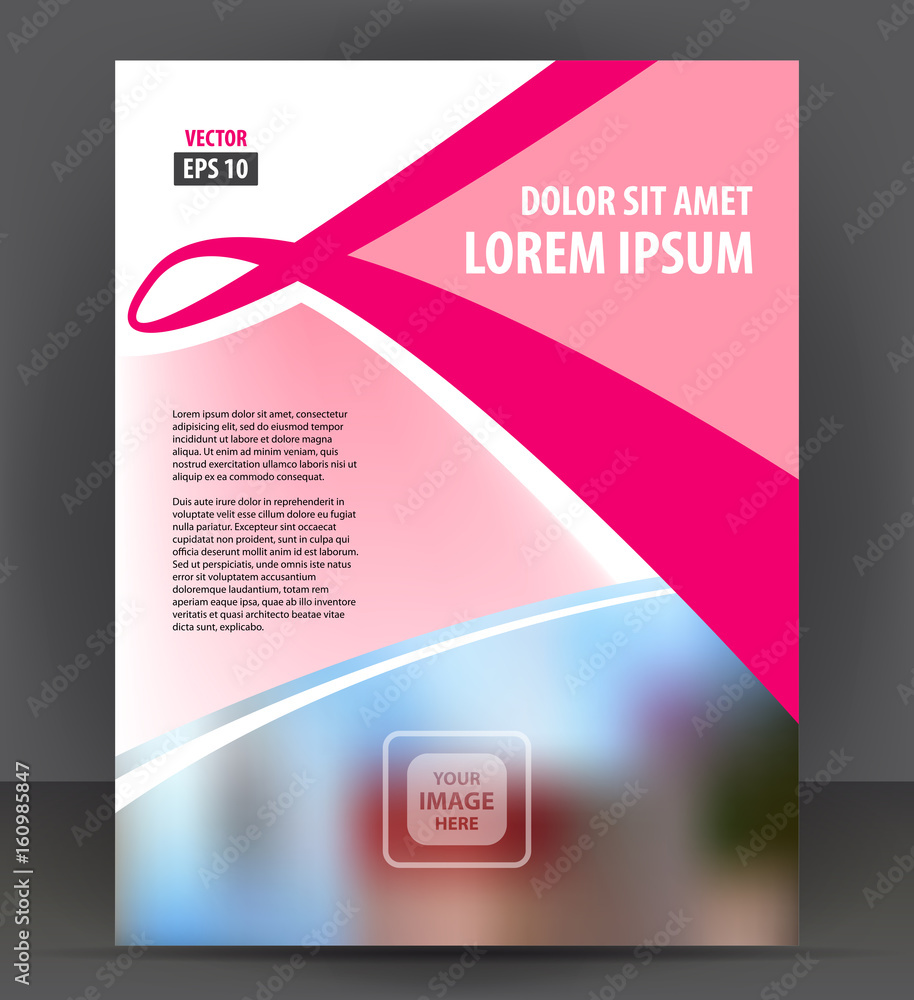 Flyer brochure, cover layout design print template, pamphlet vector ...