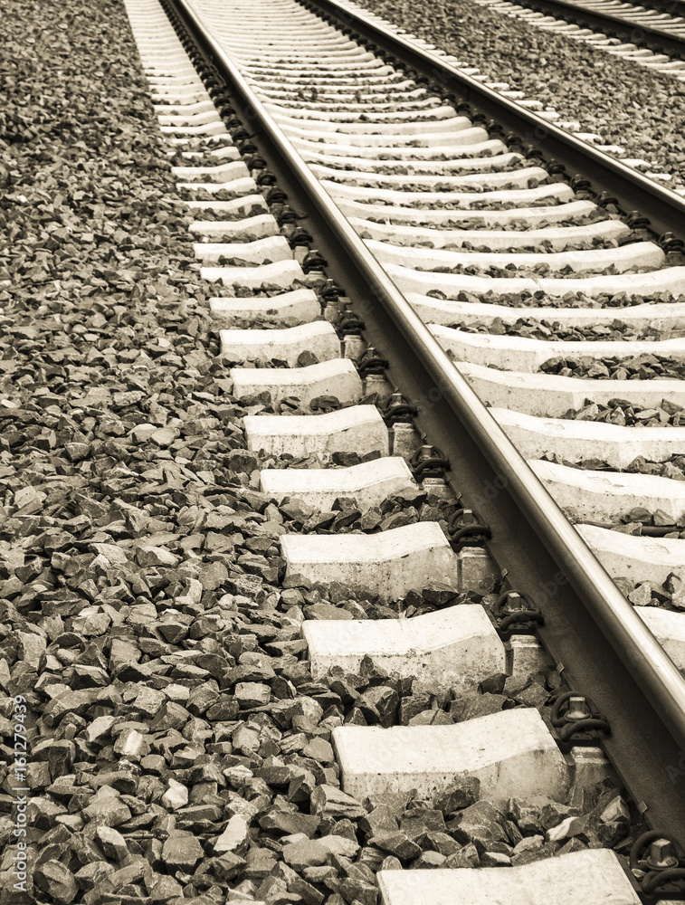 Bahngleise, Bahnschienen Stock Photo | Adobe Stock