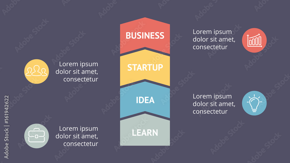 Vector arrows infographic, growth diagram chart, performance graph ...