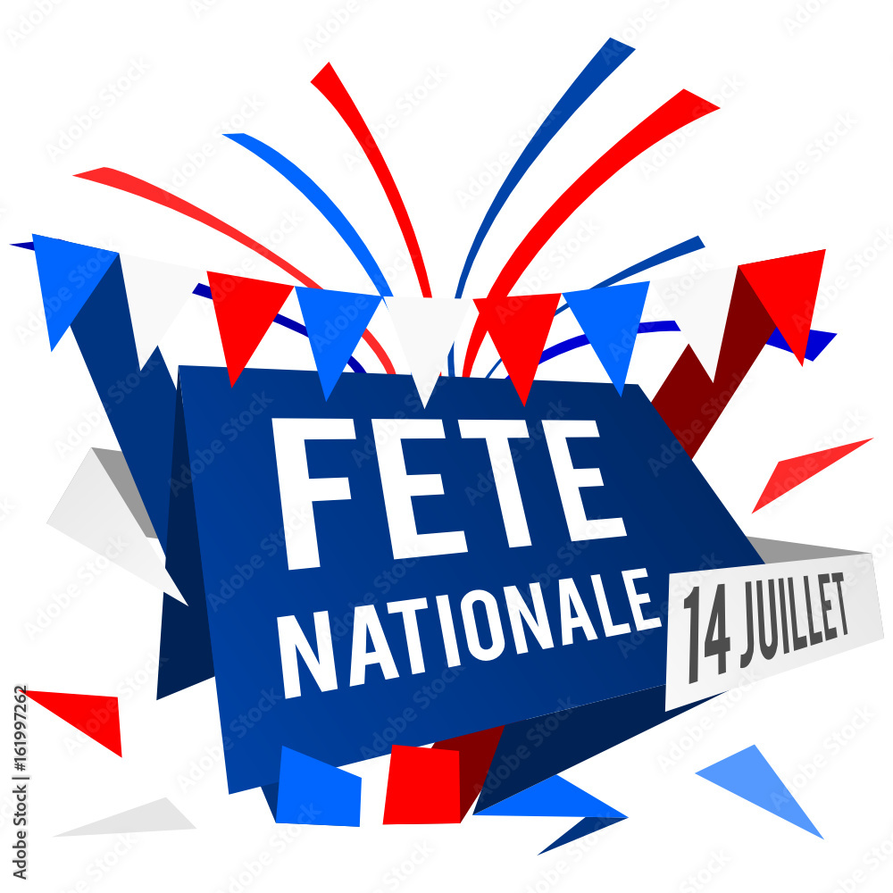 bastille day - 14 juillet - Fête nationale française panneau bleu Stock ...