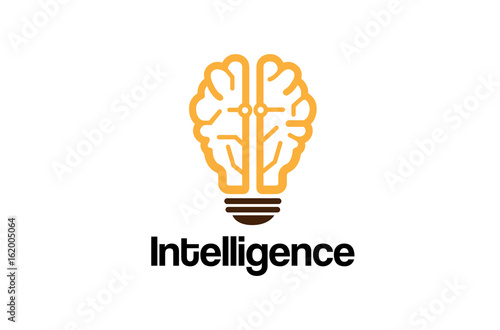 Intelligence Logo Design Illustration Stock Vector | Adobe Stock