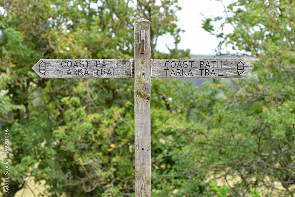 Tarka Trail and Coast Path sign 3 Stock Photo | Adobe Stock
