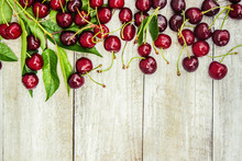 Large Red Cherries Free Stock Photo - Public Domain Pictures