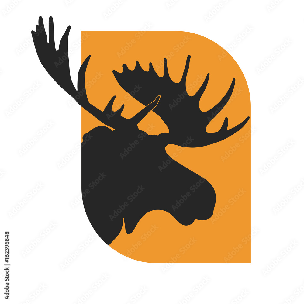 Moose icon Stock Vector | Adobe Stock