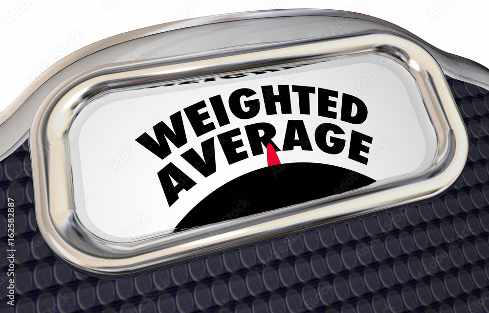 Weighted Average Scale Measurement Words 3d Illustration Stock Photo ...