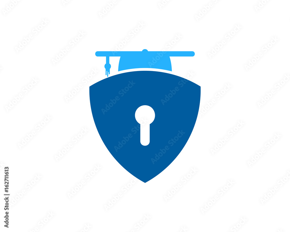 School Lock Icon Logo Design Element Stock Vector | Adobe Stock