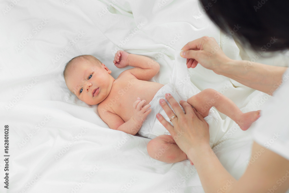 How to wear a diaper Stock Photo | Adobe Stock