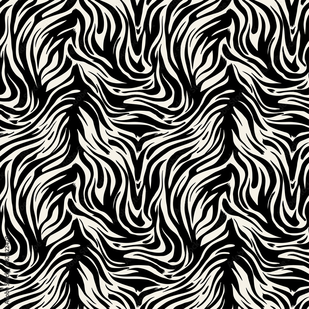 Seamless abstract wild exotic animal print.Leopard, zebra,gepard, tiger ...